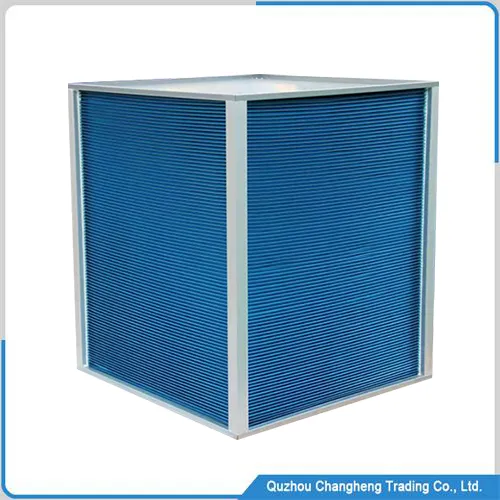 Cross flow heat exchanger production line